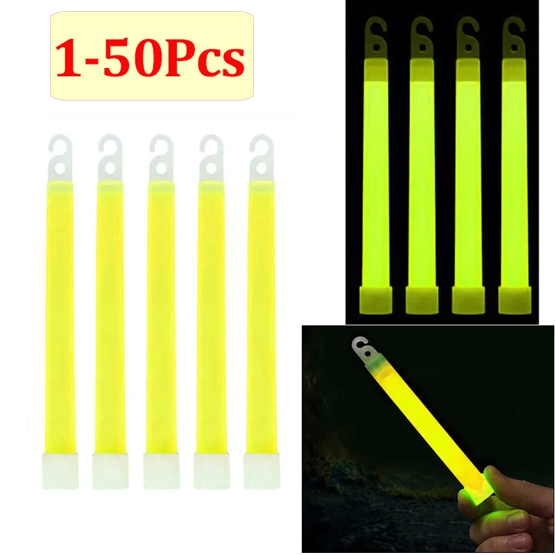 1-50Pcs-Military-Survival-Kit-Glowing-Stick-Ultra-Bright-Emergency ...