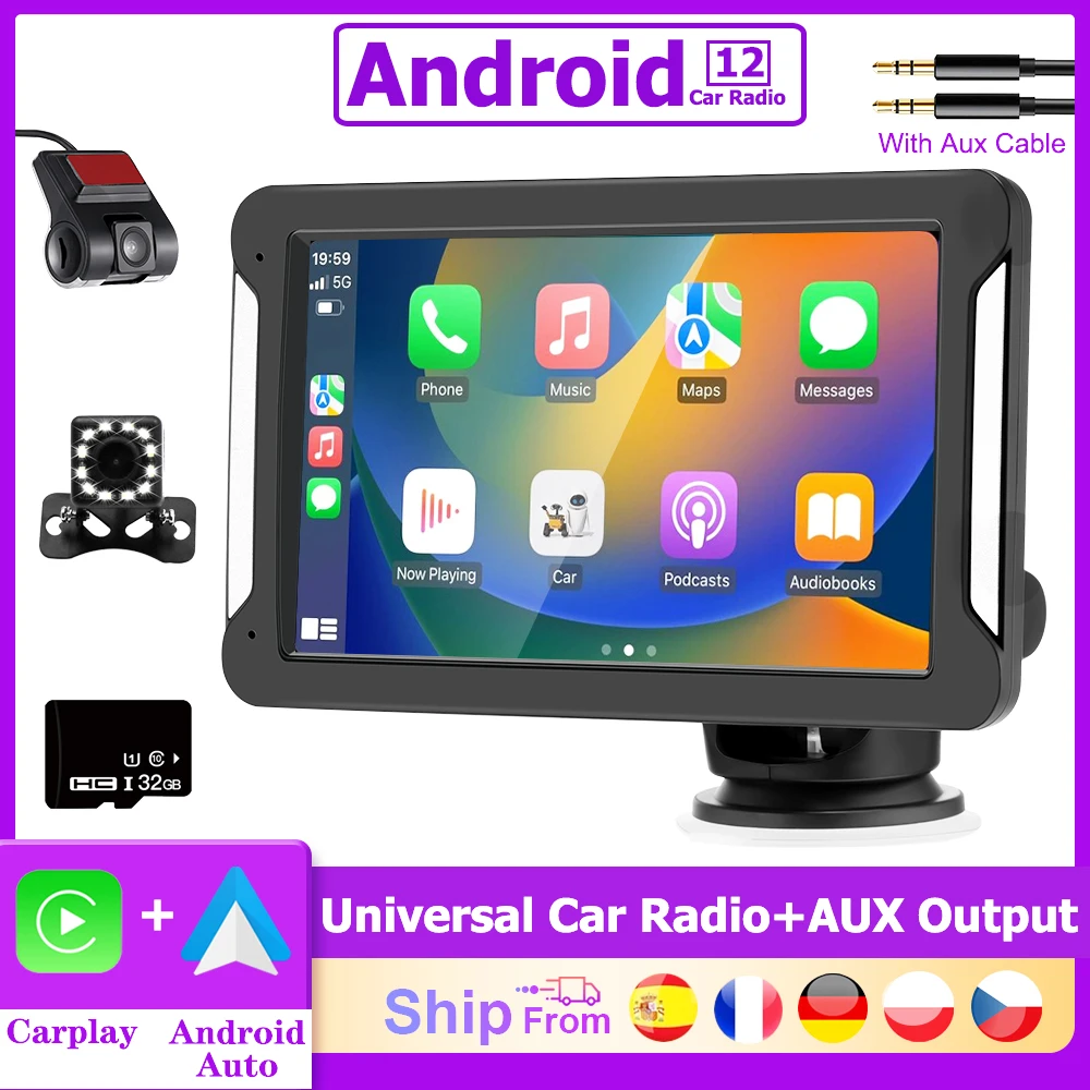 Autoradio-Portable-Universel-Sans-Fil-avec-cran-Tactile-de-7-Pouces-Lecteur-Vid-o-Android ...
