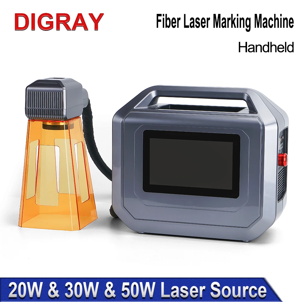 DIGRAY 20W 30W 50W Portable Handheld Fiber Laser Marking Machine with ...