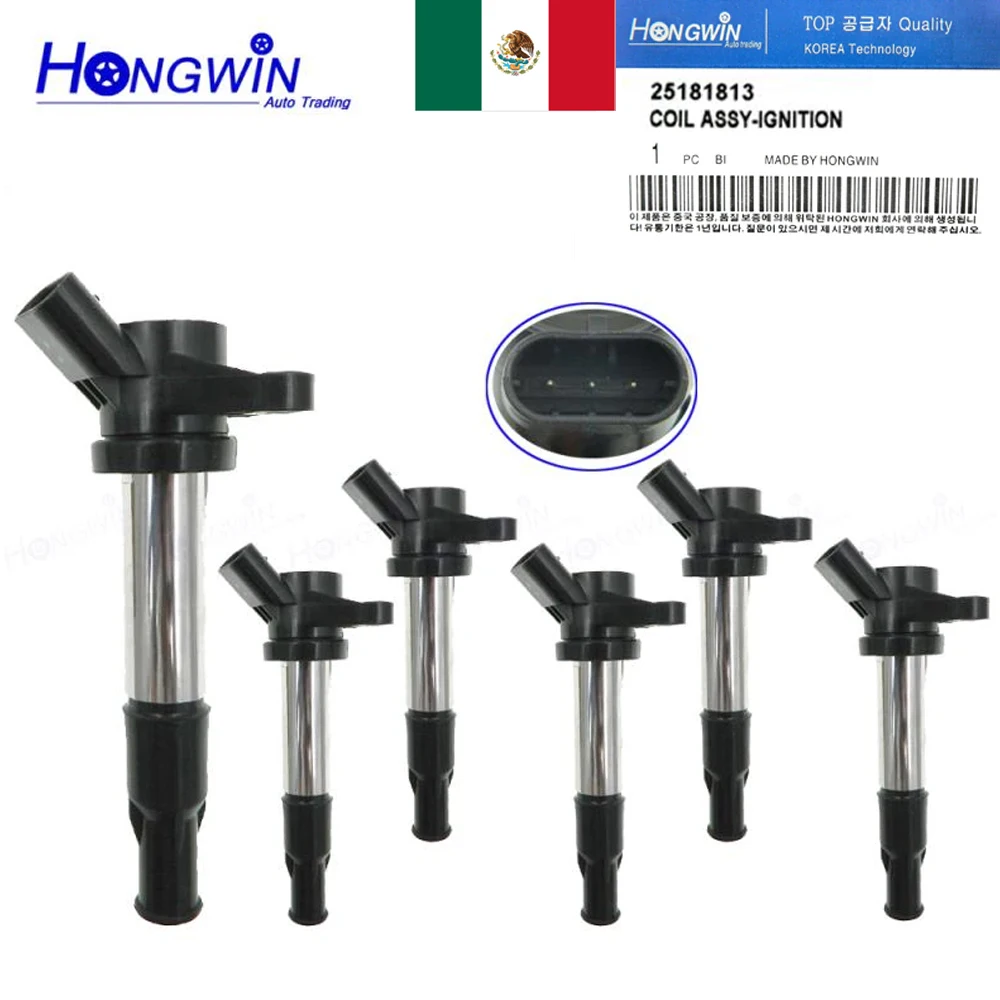 6pcs-Ignition-Coil-For-CHEVROLET-EPICA-2-0-105kw-EPICA-2-5-115kw-2006 ...