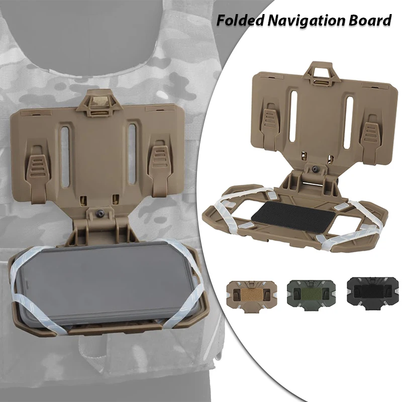 Tactical Vest Phone Holder Foldable Cell Phone Board Plate Molle ...