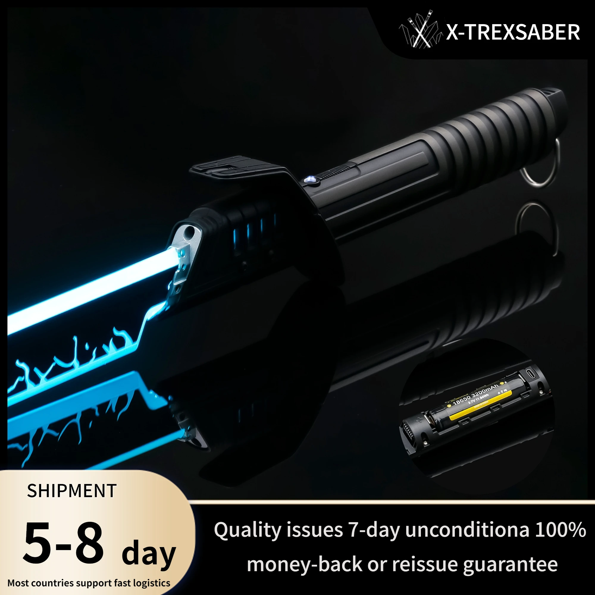 Luminous Toys - Darksaber Neo Pixel Toys JEDI Lightsaber Light Gift ...