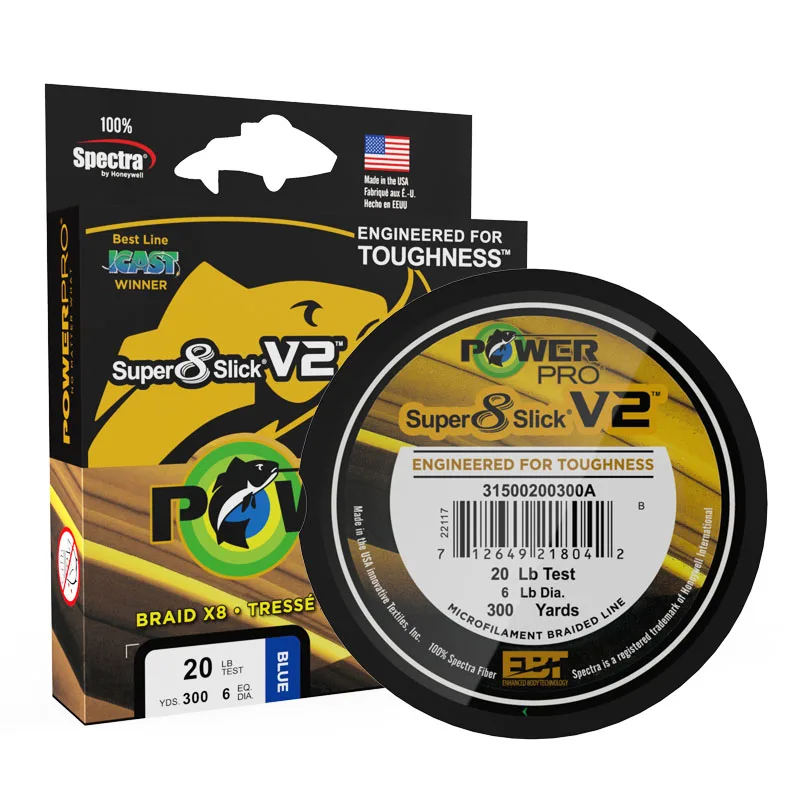 POWER PRO SSV2 Braided Spectra Fishing Line - Length: 300yds, size: 10 ...