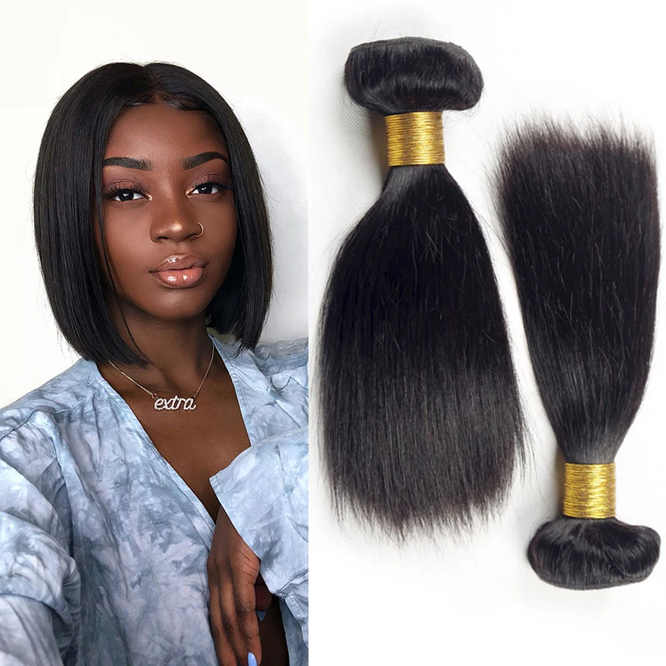 Bone Straight Bundles 100% Unprocessed Human Hair Bundles Virgin Hair 3 ...