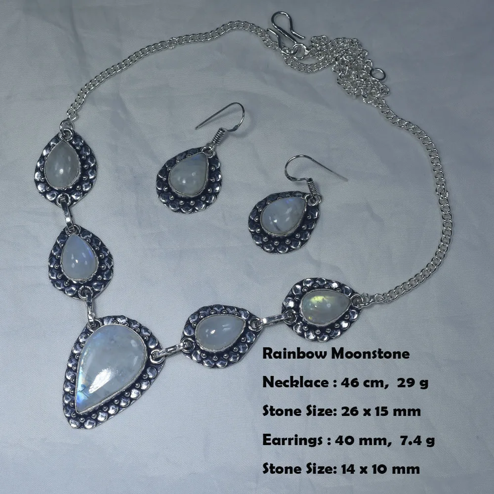 Genuine-Moonstone-Pingente-Sobreposi-o-sobre-Cobre-Labradorite-Biwa-P-rola-Coral-Peridoto ...