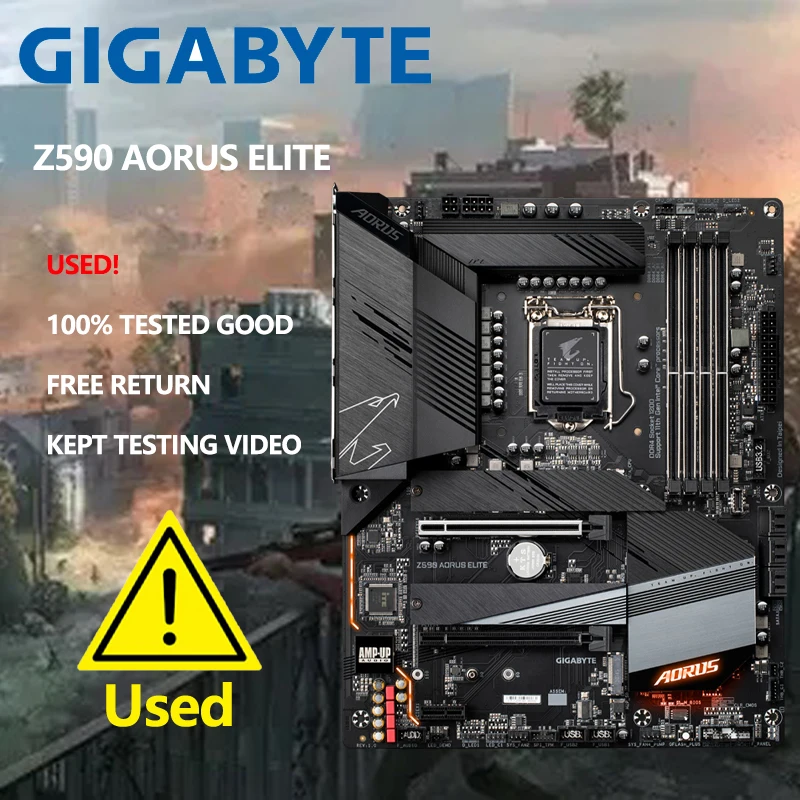 GIGABYTE Z590 AORUS ELITE LGA 1200 With Intel Z590 ATX Motherboard with ...