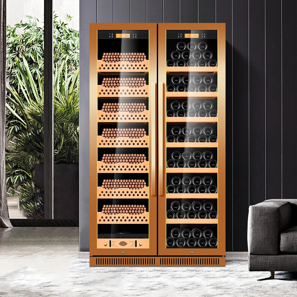 Stainless Smart Electric Humidor Wine Refrigerator Cabinet Compressor ...