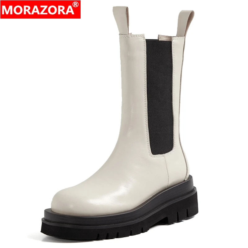 Morazora Platform Leather | Morazora Shoes Women | Morazora Female Boots | Chelsea Boots - Women ...