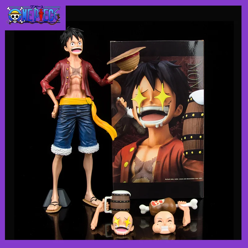 Bandai Anime One Piece Luffy Action Figure PVC Statue Figurine Model ...