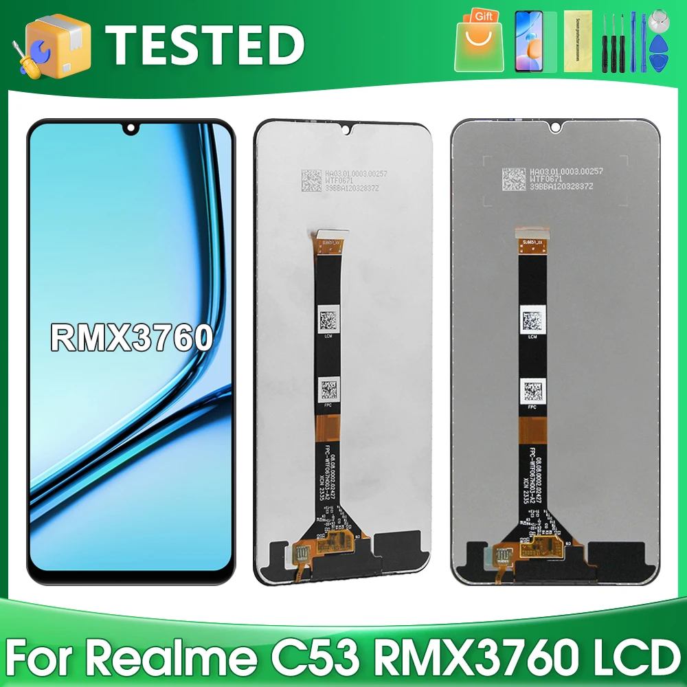 6-74-For-OPPO-Realme-C53-For-RealmeC53-RMX3760-LCD-Display-Touch-Screen ...