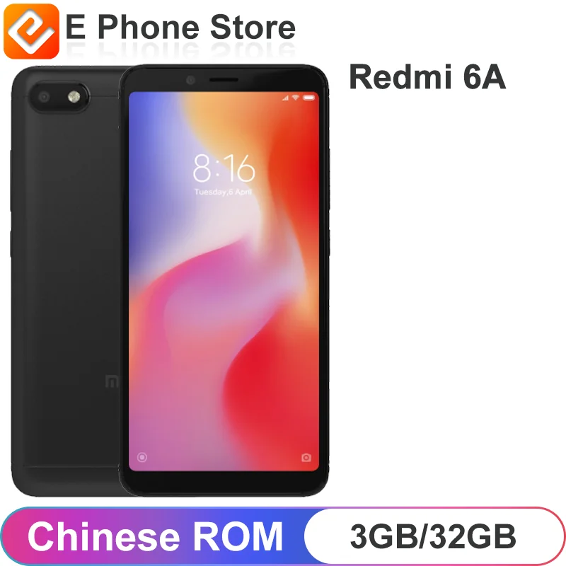 ROM-Chinesa-Redmi-6A-3GB-32GB-5-45-Tela-Cheia-Desbloqueio-Facial-AI ...