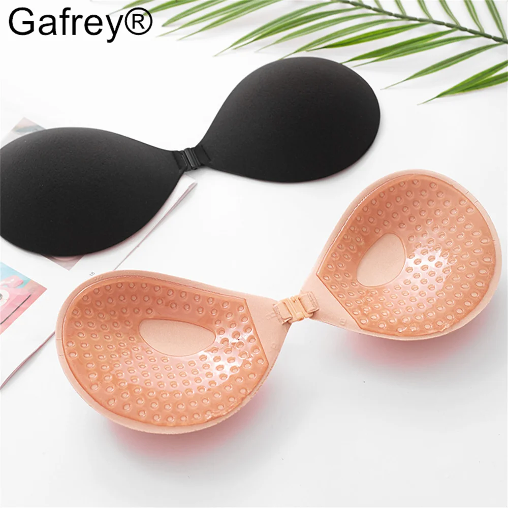 Invisible Stick-On Lift Bra, Women's Push Up Sticky Bra, Fit The Curves Of The Chest; Backless ...