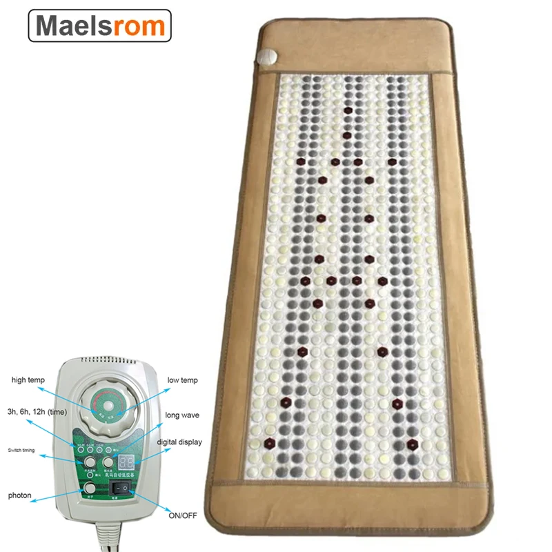 Electric Heated Jade Germanium Stone Massage Mat With Natural Jade Bed ...