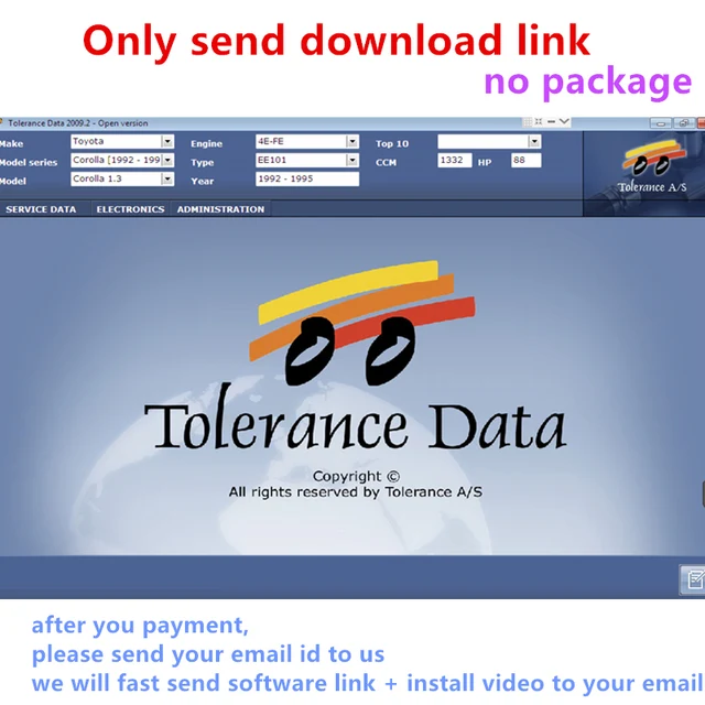 2022 hot Tolerance Data 2009.2 with keygen Car Repair Tool Software Link diagnostic tools ...