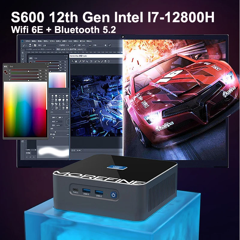 New 12th Gen Gaming Mini Pc S600 Intel I9 12900h I7 1280p 14 Core 20 ...