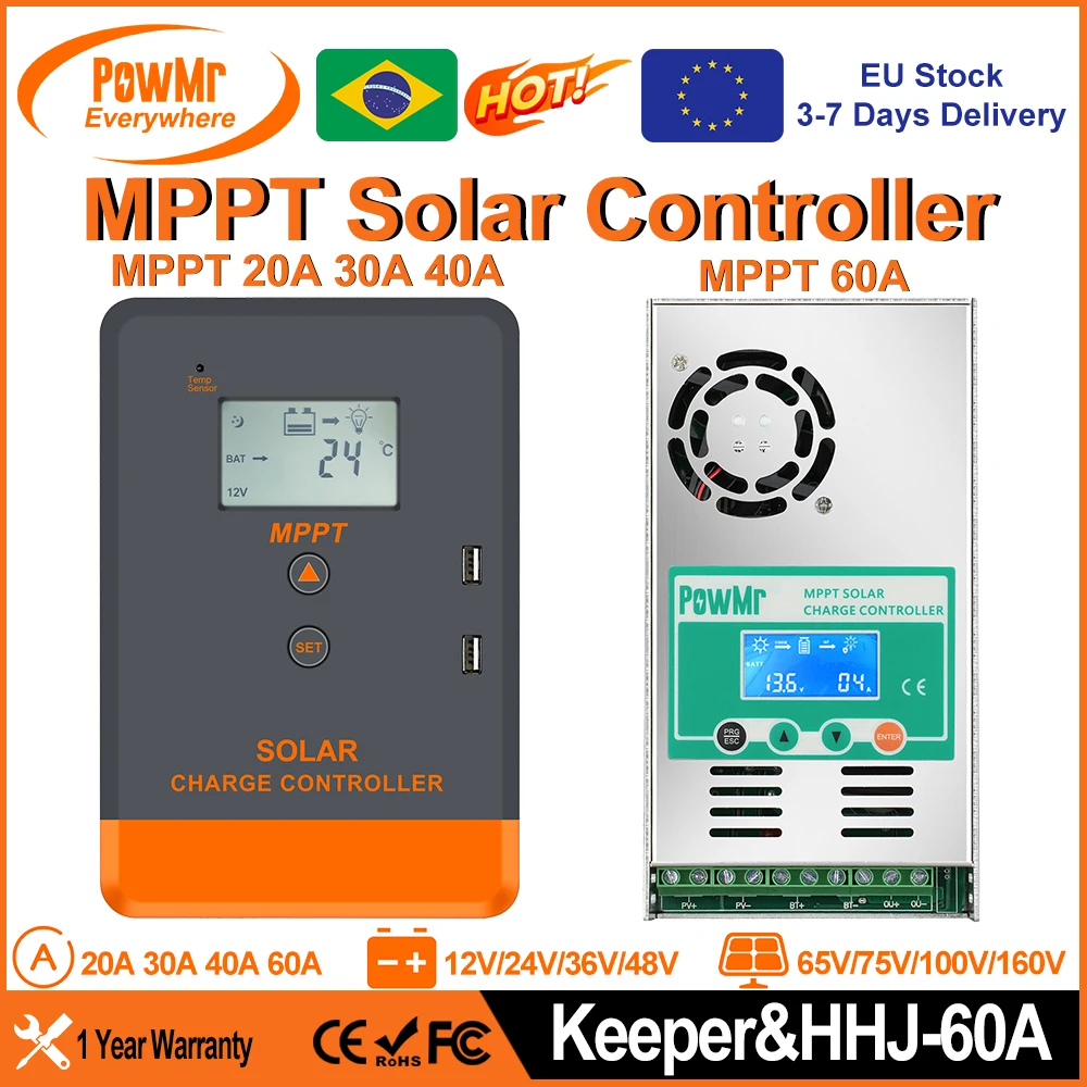 PowMr-20A-30A-40A-60A-MPPT-Solar-Charge-Controller-12V-24V-36V-48V-Auto ...