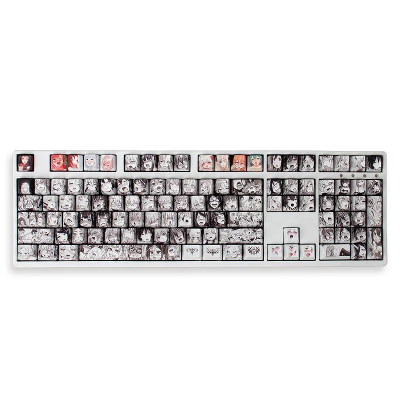 Personality Anime Theme Pbt Sublimation Keycaps 108 Opaque Oem Profile ...