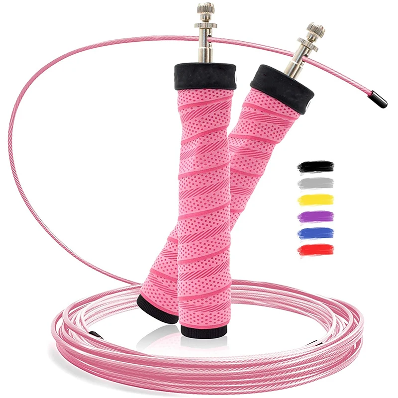 Speed-Jump-Rope-Fitness-Weighted-Skipping-Rope-Adjustable-Jumping-Ropes ...
