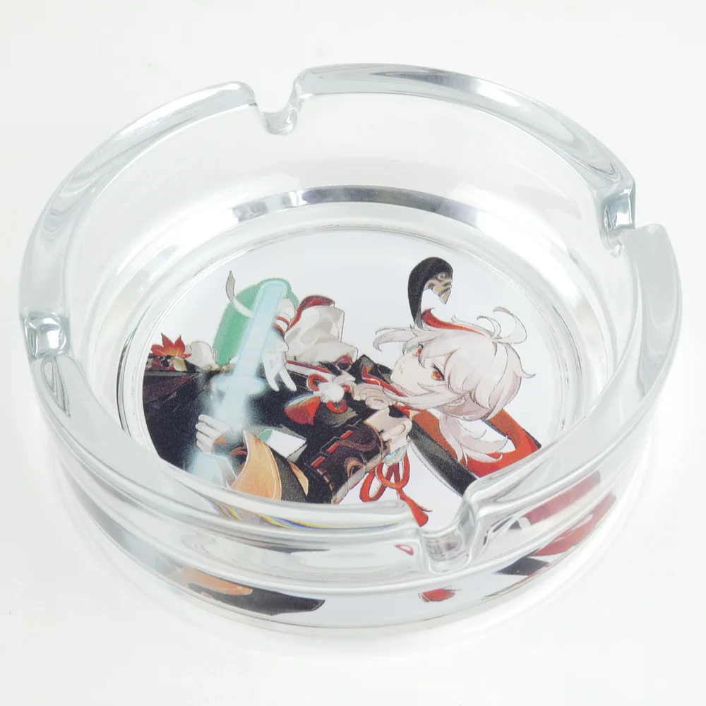 Glass Ashtray with print KAEDEHARA KAZUHA game Genshin Impact cosplay ...