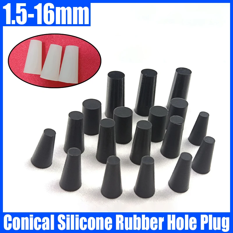 1-5PCS-Conical-Rubber-Stopper-High-Temperature-Resistant-Silicone ...