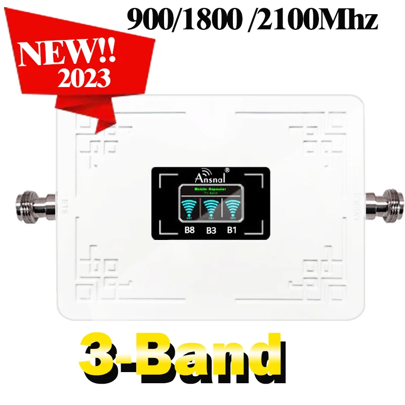 New-Tri-Band-Cellphone-Signal-Booster-B20-800-900-1800-2100-2600MHz-4G ...