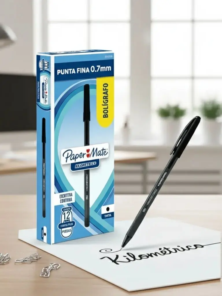 Pluma Paper Mate Caja 12 Pzas Punta Fina 0.7mm color Negro - AliExpress 21