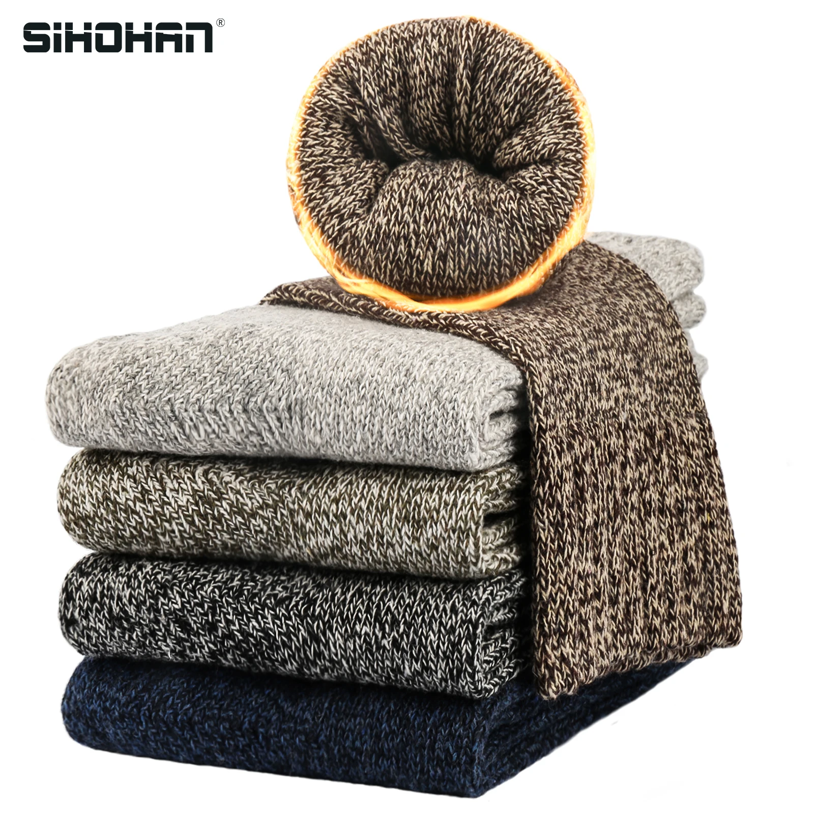 5-Pair-Men-s-Warm-Wool-Socks-Soft-Cozy-Winter-Casual-Crew-Socks-Thermal ...