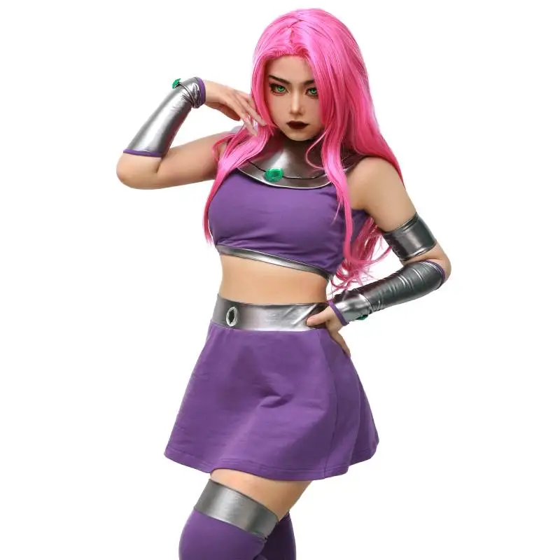 DAZCOS Starfire Cosplay disfraces de Halloween para mujeres disfraz ...