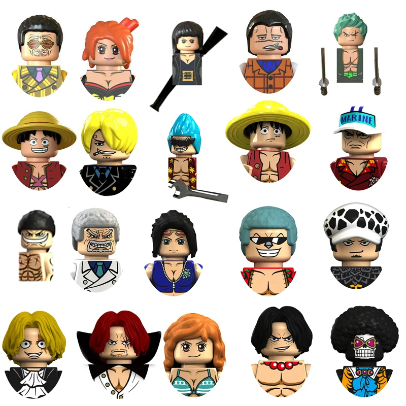 Anime-One-Piece-Building-Blocks-D-Luffy-Sauron-Usopp-Mini-Action-Doll ...