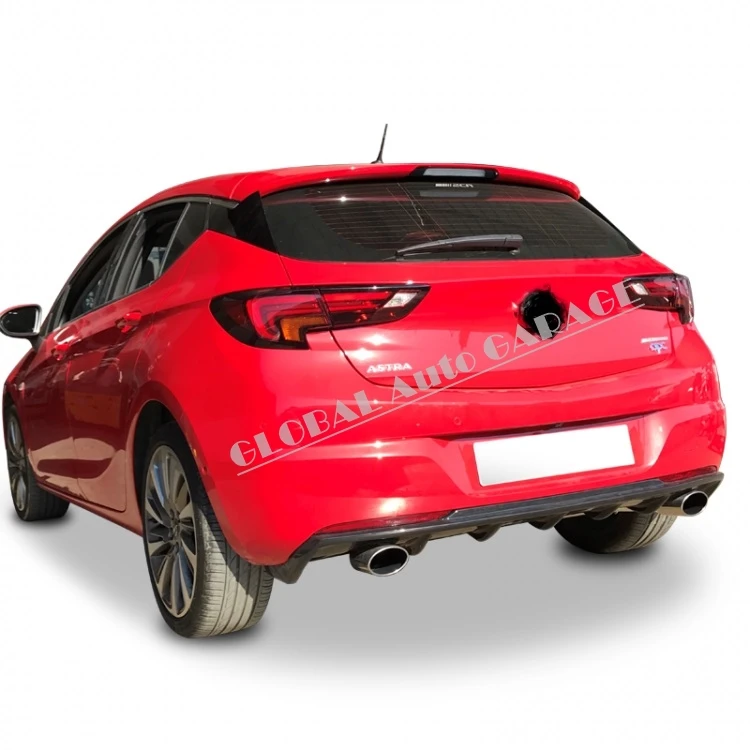 For Opel Astra K 2016 2022 Diffüser Piano Black Rear Bumper Extension ...