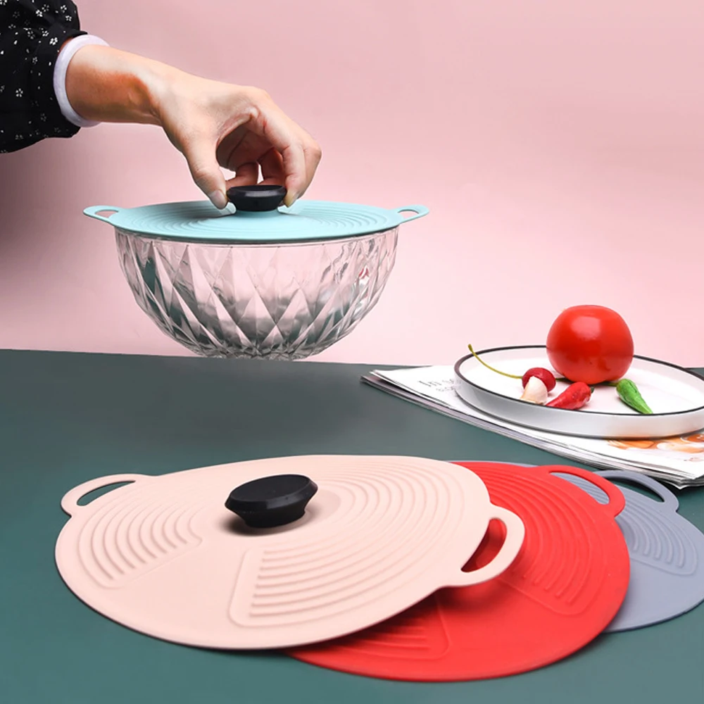 Silicone-Fresh-keeping-Lid-Anti-spill-Lid-Dust-proof-and-Leak-proof-Lid ...