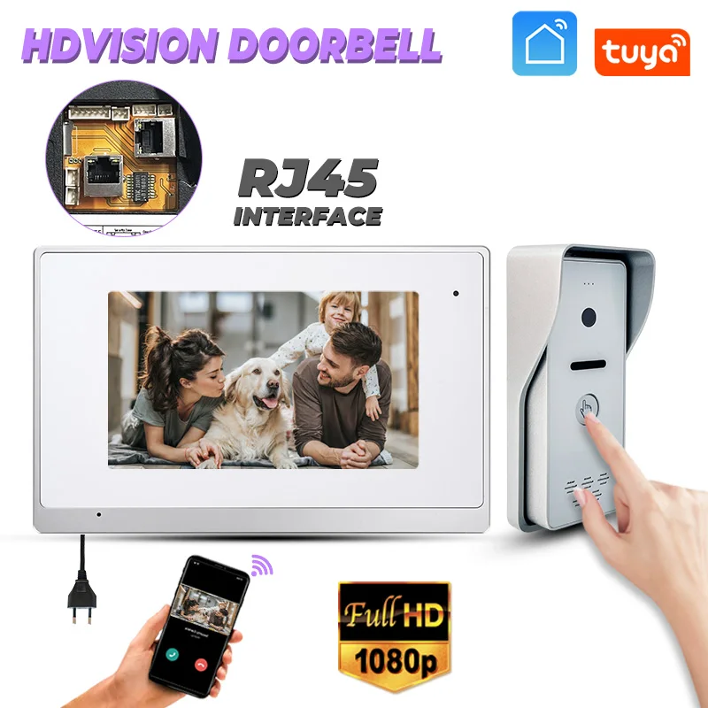 Video-Intercom-System-Wired-Wifi-Intercom-with-Camera-IP65-Waterproof ...