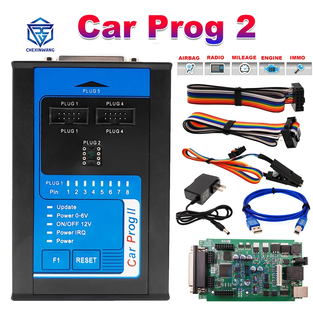 Carprog 2 OBD2 Programmer CarProg2 Airbag SRS Reset Crash Data Immo Off ...