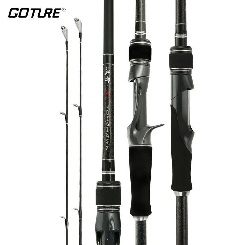 Goture-MH-H-Double-Tips-Fishing-Rod-30T-Carbon-Fiber-Spinning-Casting ...