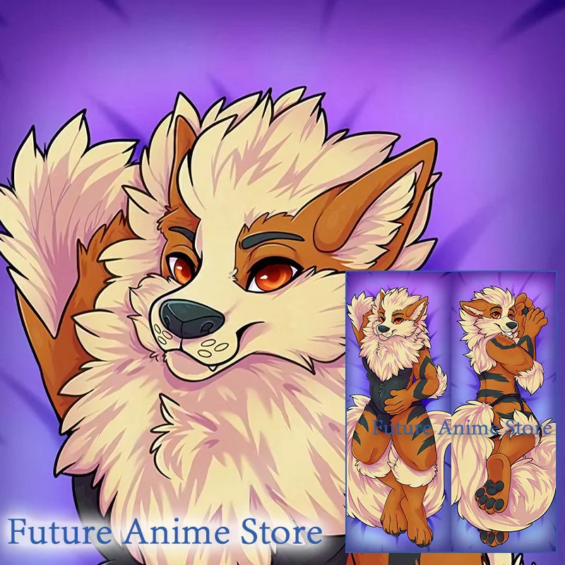 Dakimakura-Anime-Arcanine-Furry-Double-sided-Print-Life-size-Body ...