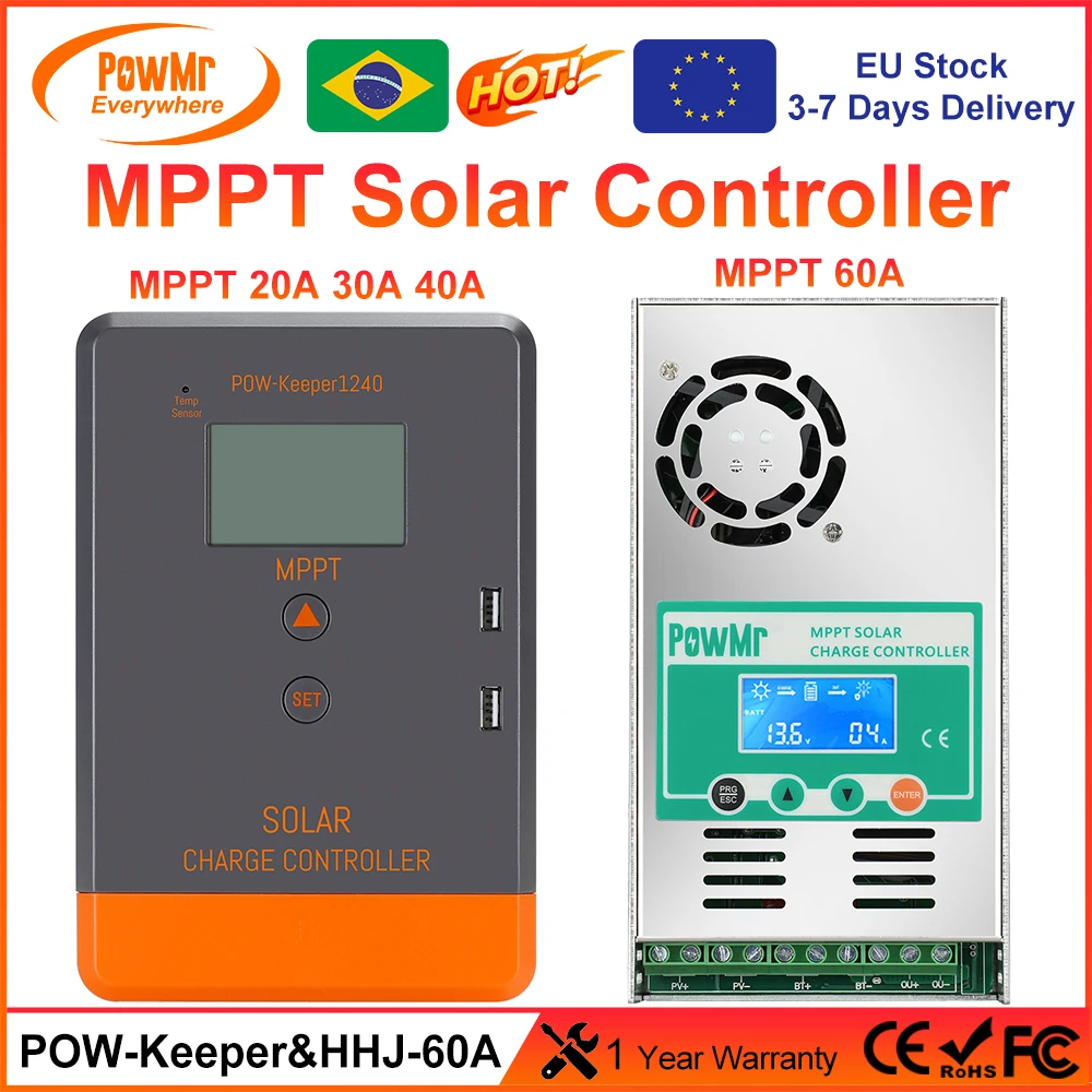 PowMr-MPPT-Solar-Charge-Controller-60A-LCD-Display-12V-24V-36V-48-Auto ...