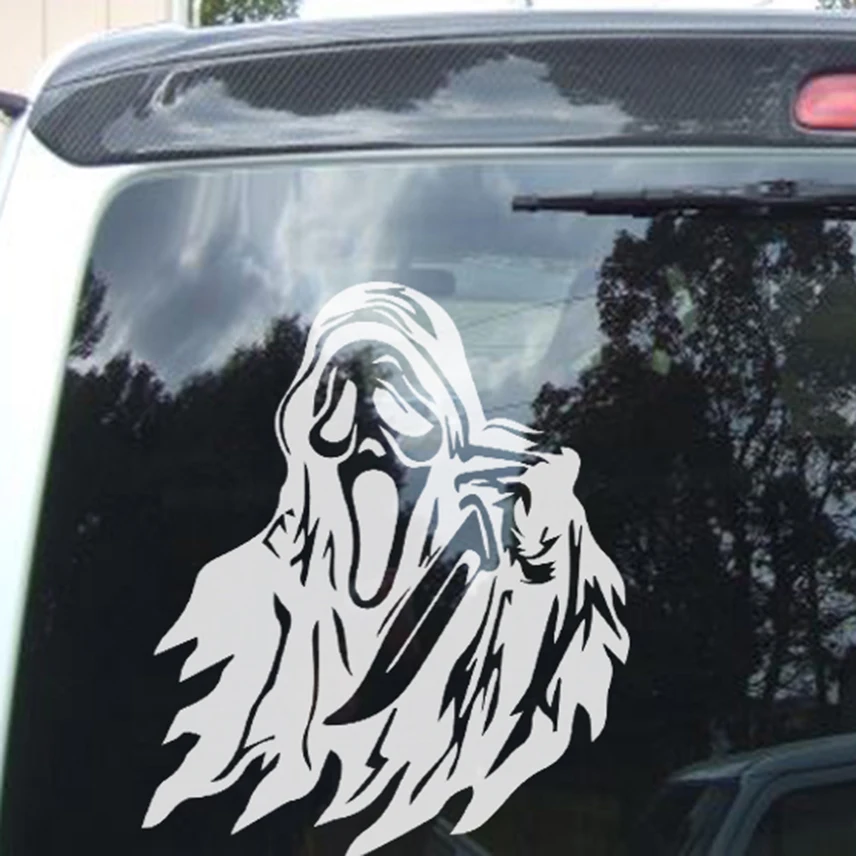 Scary Ghost Face Screaming Vinyl Car Stickers, Personalized Modified ...