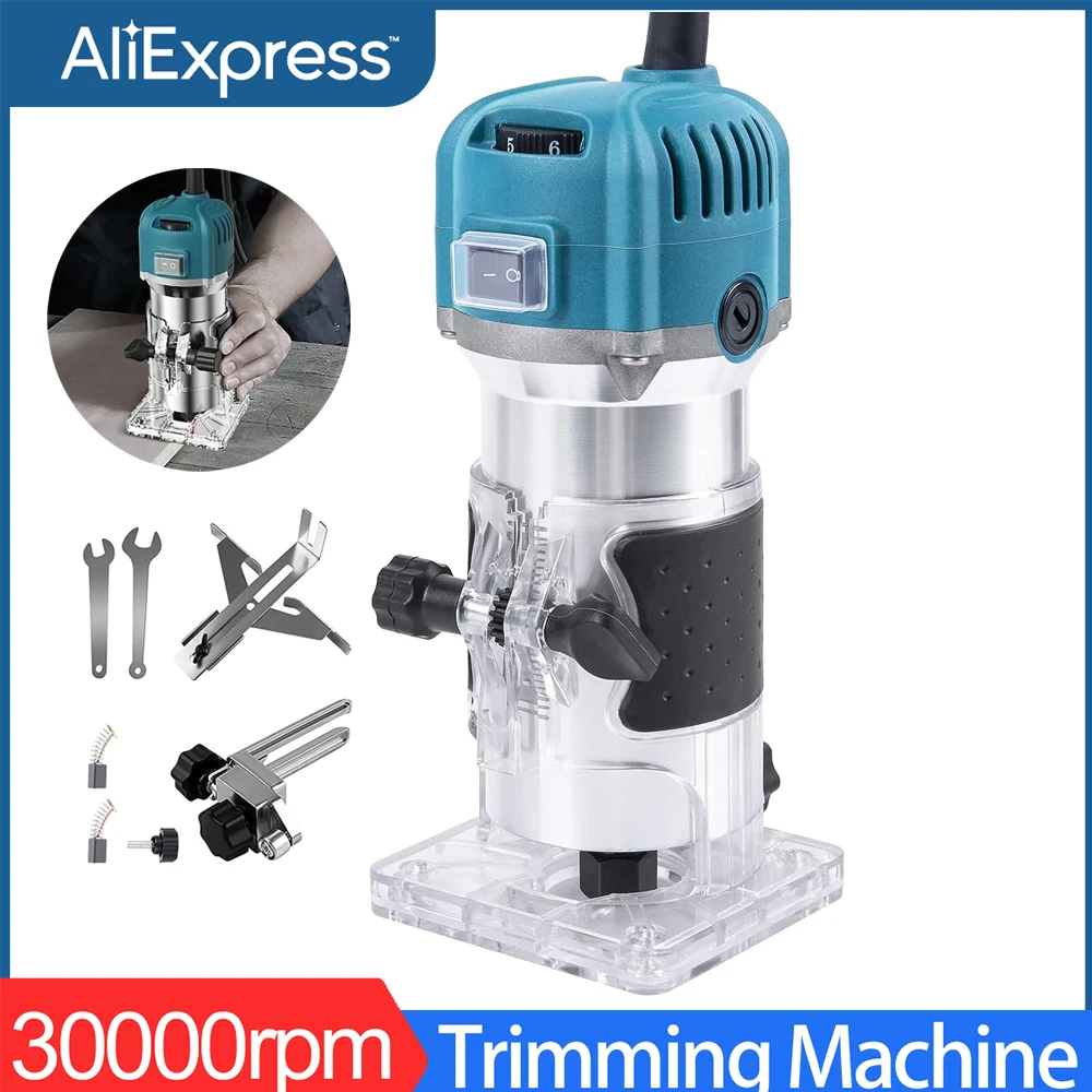 6-Speed-800W-Electric-Trimming-Machine-30000rpm-Woodworking-Milling ...