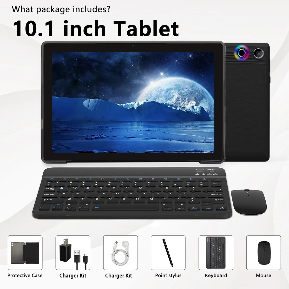 Android 10 10-Inch Tablet with 12GB RAM 64GB Storage WiFi6 Face ...