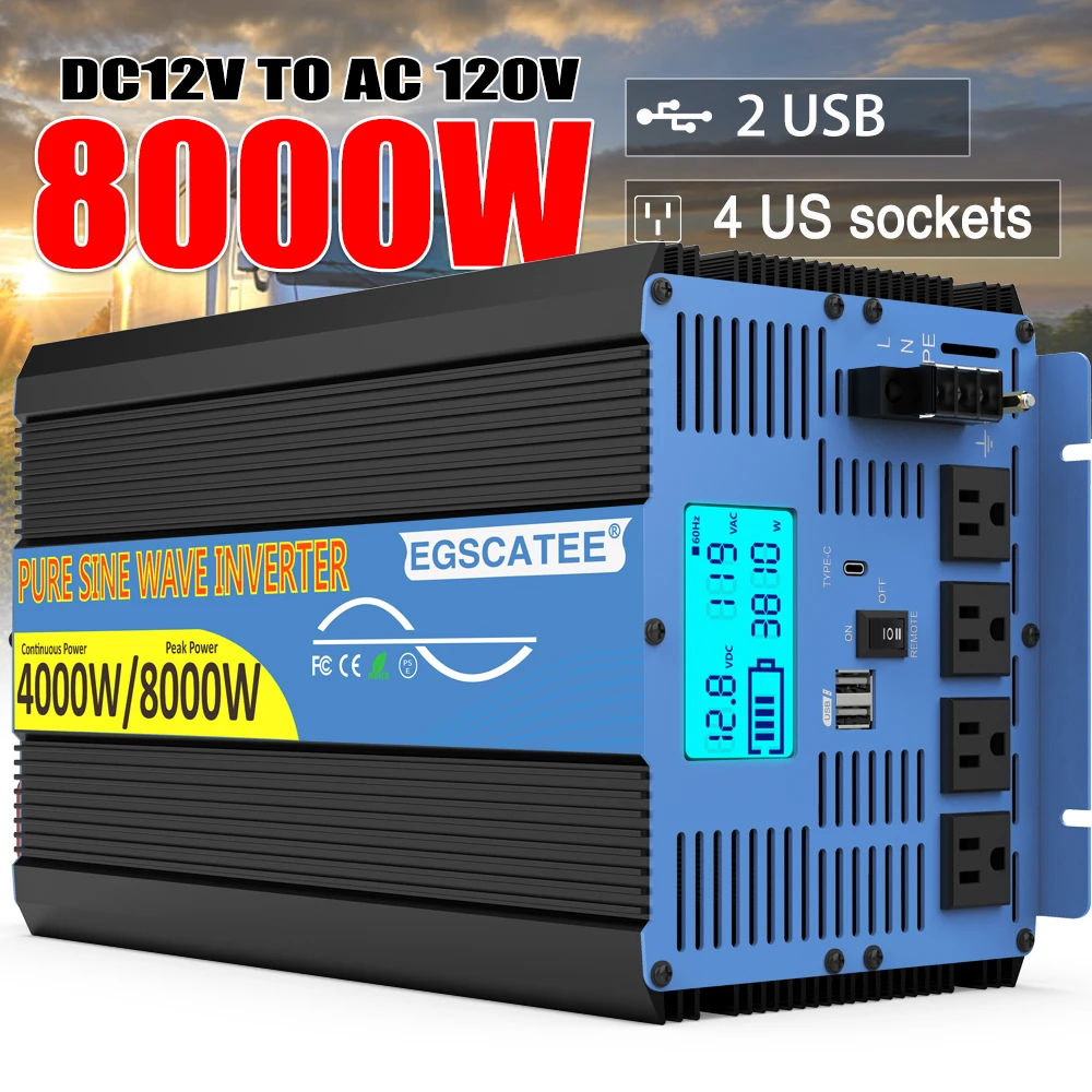 Pure Sine Wave Inverter 60hz Korean Inverter 12v 110v 120v Voltage ...