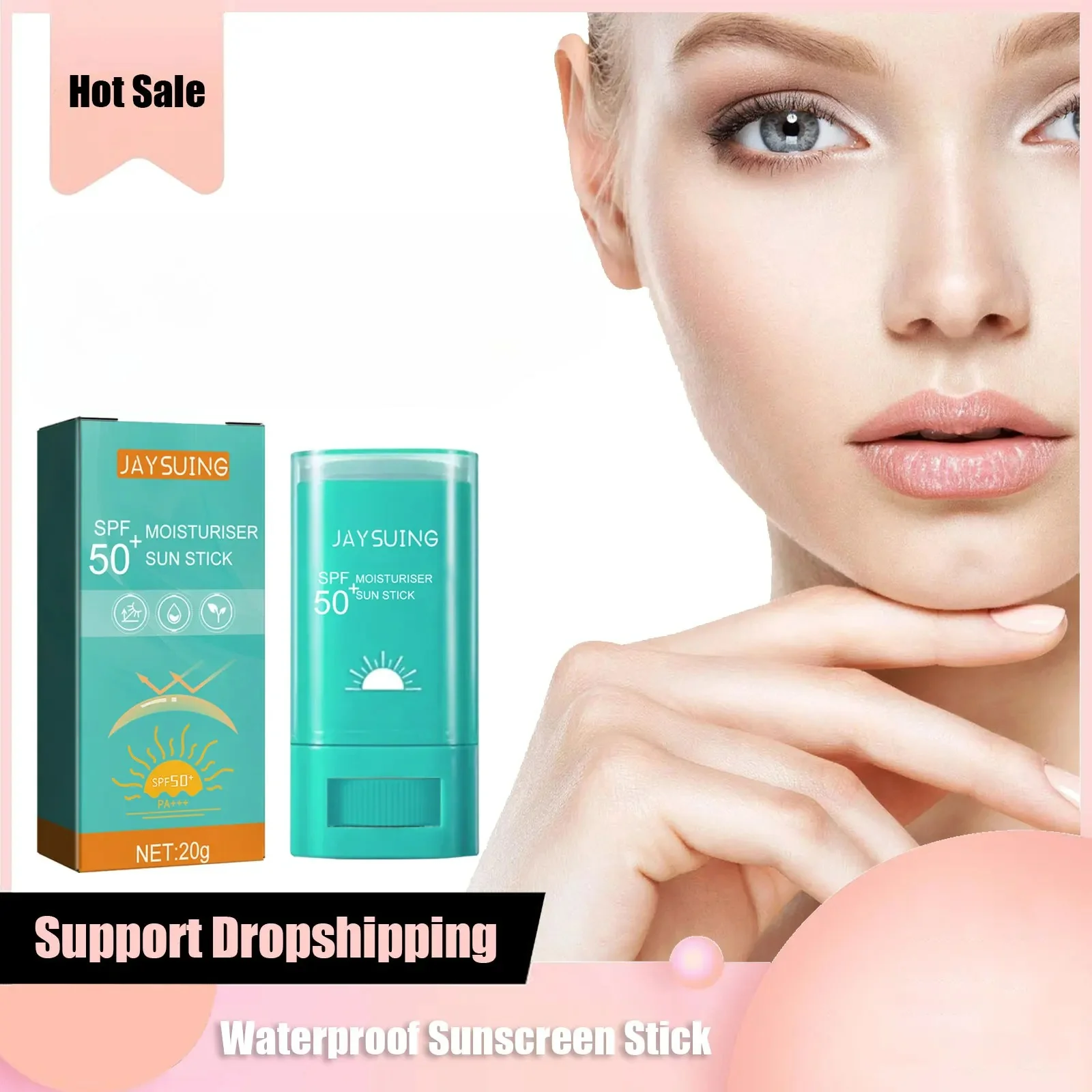 SPF-50-Refreshing-Sunblock-Stick-Moisturizing-Oil-Control-Anti-Aging-UV ...