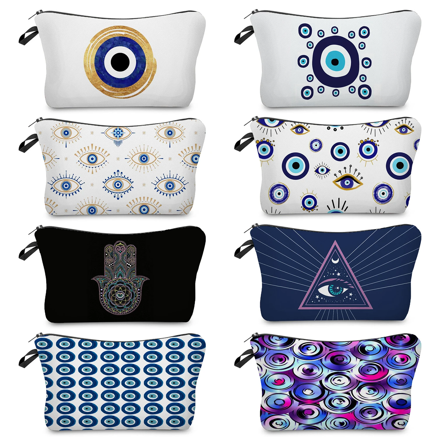 Evil-Eye-Print-Women-s-Mini-Cosmetic-Bag-Customizable-Teacher ...