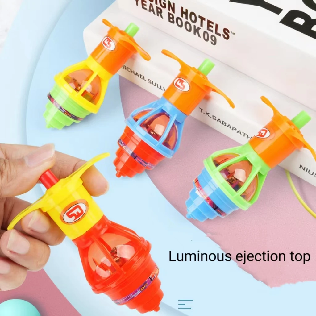 Sparkling Rotating Gyro Creative Children's Flash Toy Torsion Gyro with ...