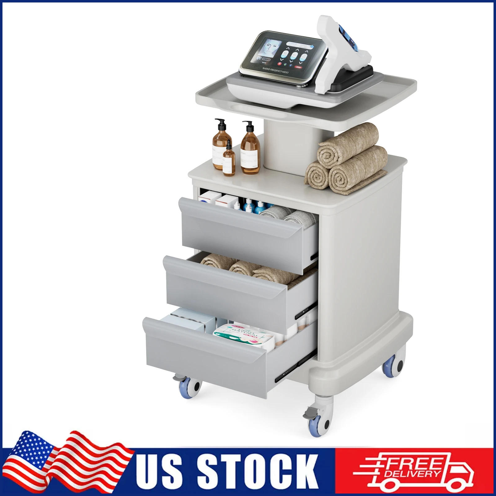 Mobile Trolley Cart for Portable Ultrasound Imaging Scanner Vehicle ...
