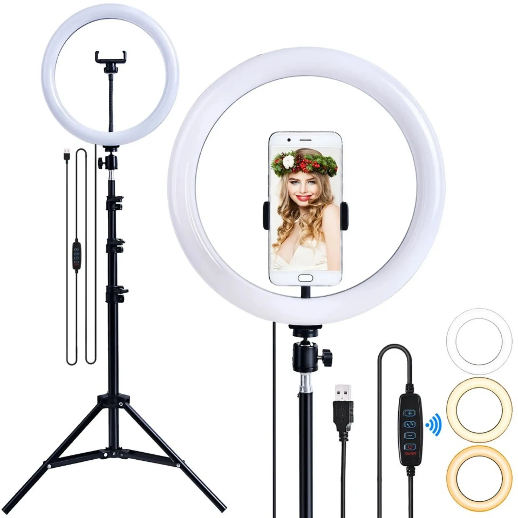 Luz-Ring-Light-26cm-10-Polegadas-Ilumina-o-luminaria-led-Iluminador-Led ...