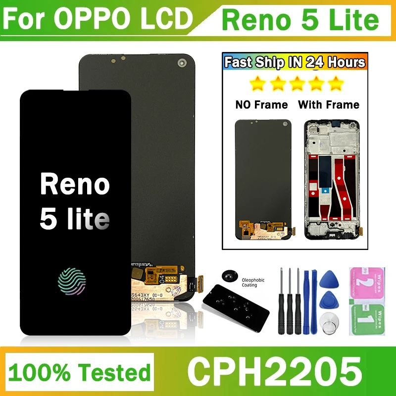 6-43-Original-For-OPPO-Reno5-Lite-CPH2205-LCD-Touch-Screen-Digitizer ...