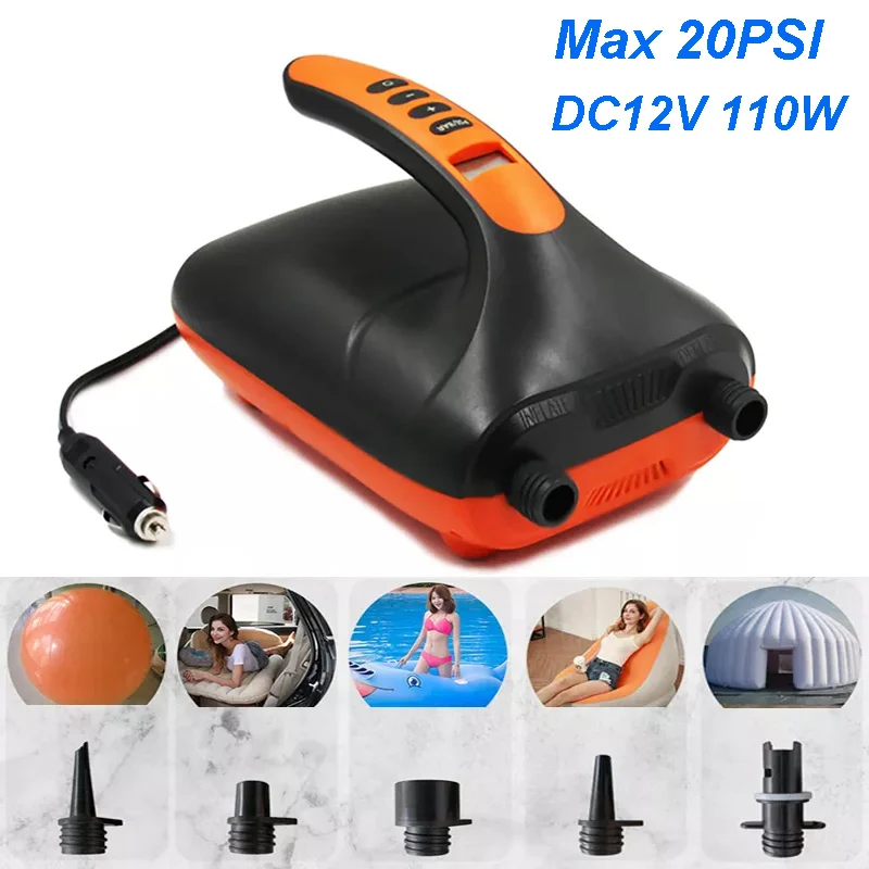 20-PSI-Doul-Stage-Electric-Air-Pump-High-Pressure-Outdoor-Paddle-Board ...