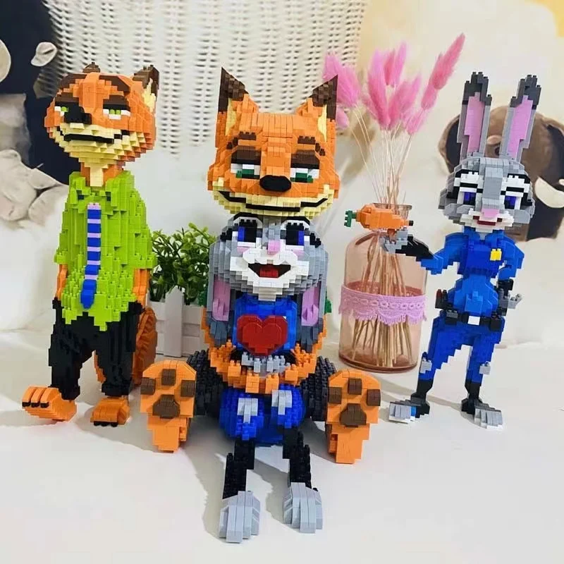 Zootopia-Block-Micro-Building-Judinick-Block-Cartoon-Anime-Figures-Doll ...