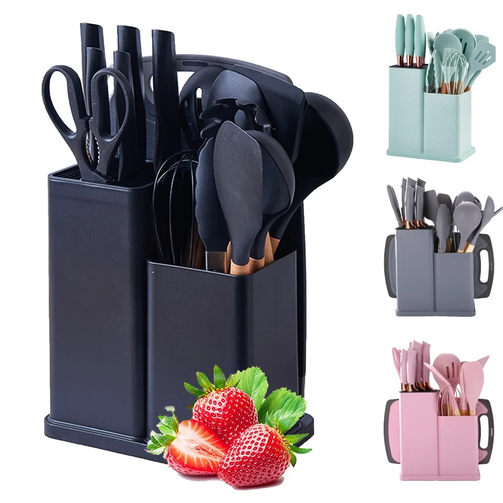 Full-Game-Kit-Utensils-C-19-Pieces-Kitchen-With-Tablet-Silicone-Spatula ...