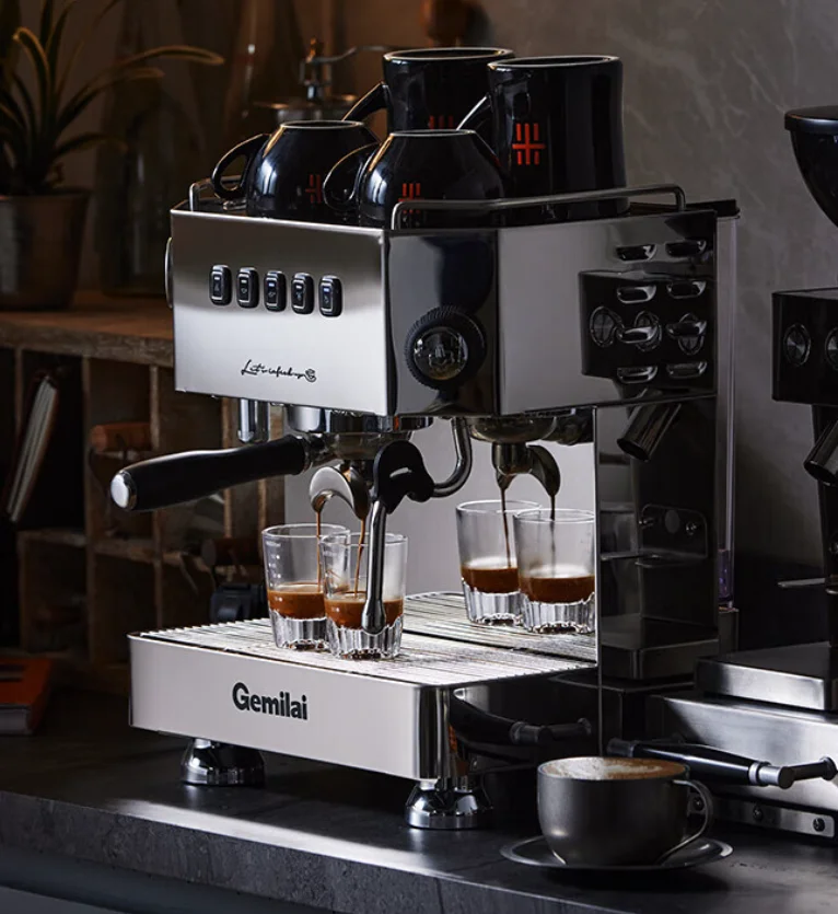Gemilai-semi-automatic-espresso-household-commercial-coffee-machine ...